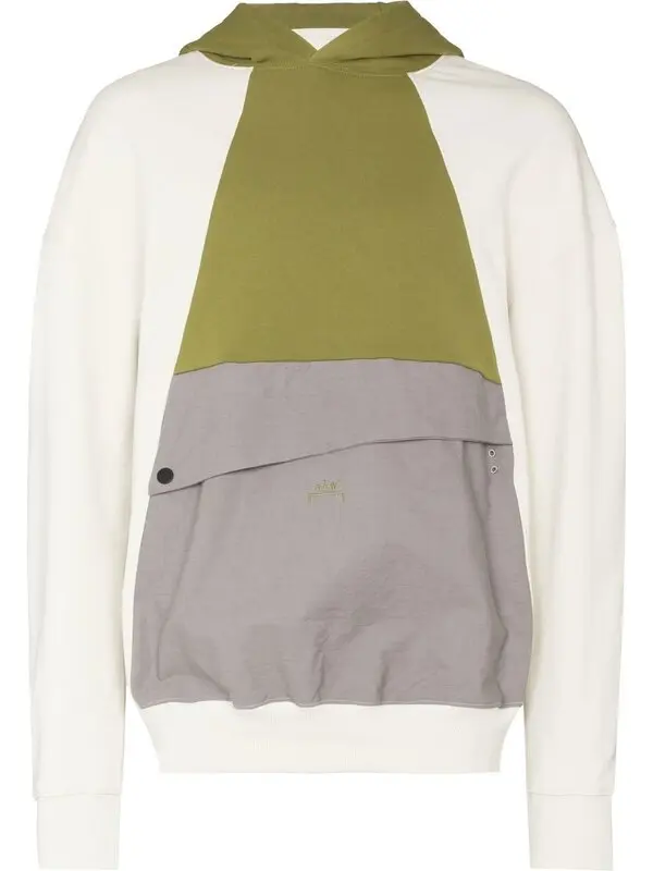 A-COLD-WALL* Panelled Cotton Hoodie With Embroidered Logo