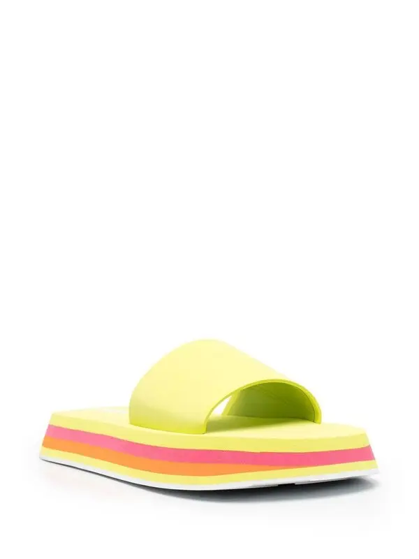 MSGM Chunky Flat Slides - Green