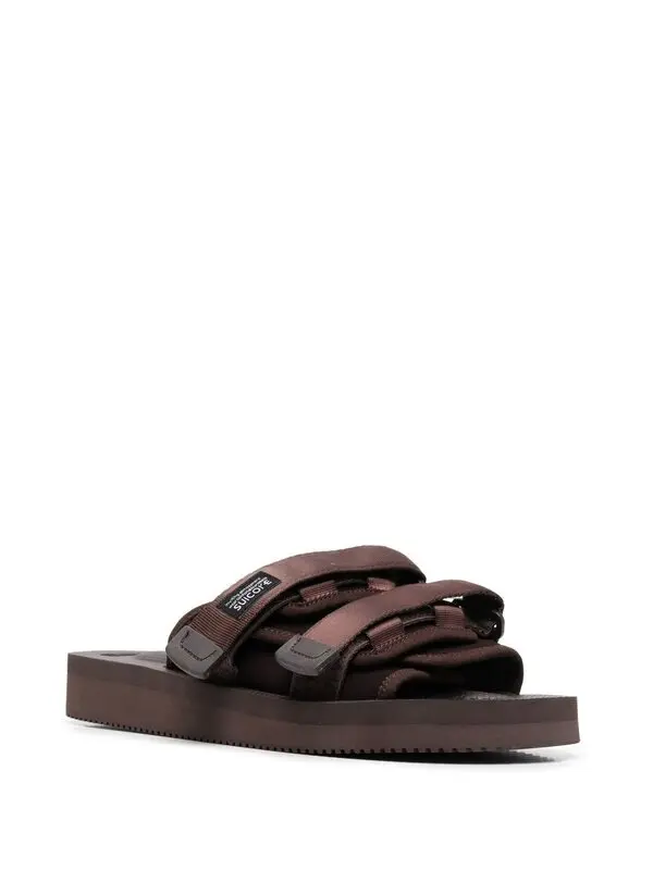 Suicoke Open-toe Touch-strap Sandals - Brown