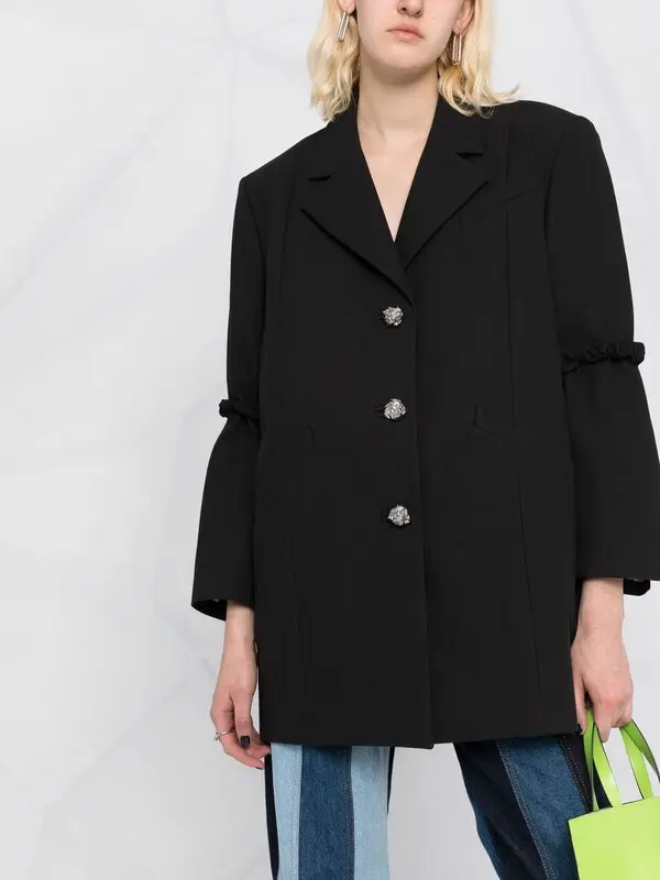 GANNI Oversized Single-breasted Blazer