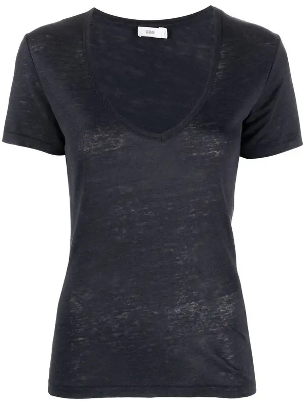 Closed Linen V-neck T-shirt
