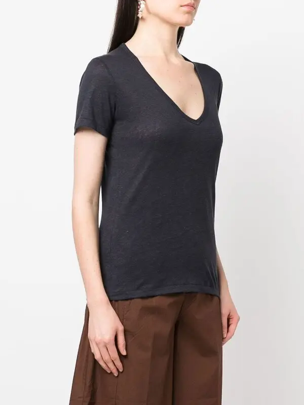 Closed Linen V-neck T-shirt