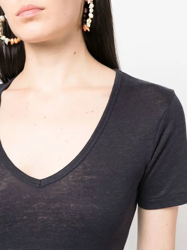 Closed Linen V-neck T-shirt