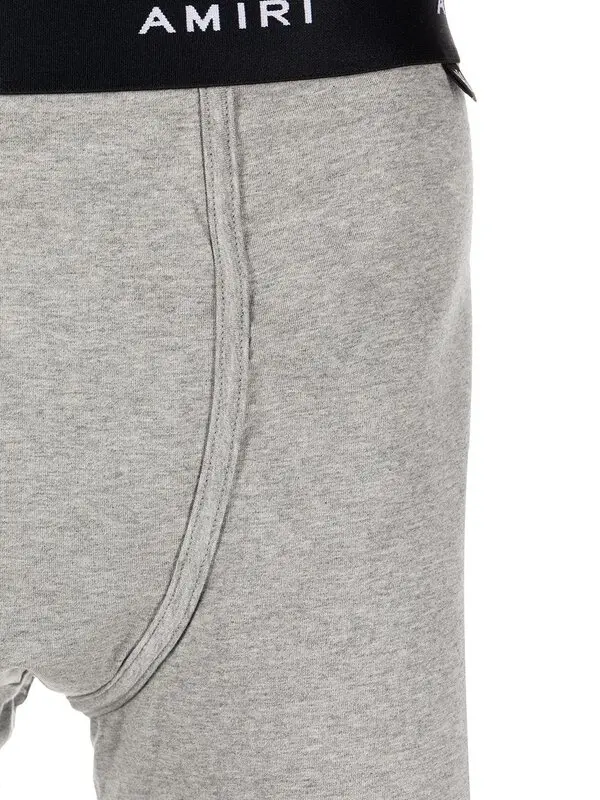 Amiri Logo-waist Cotton Boxer Shorts