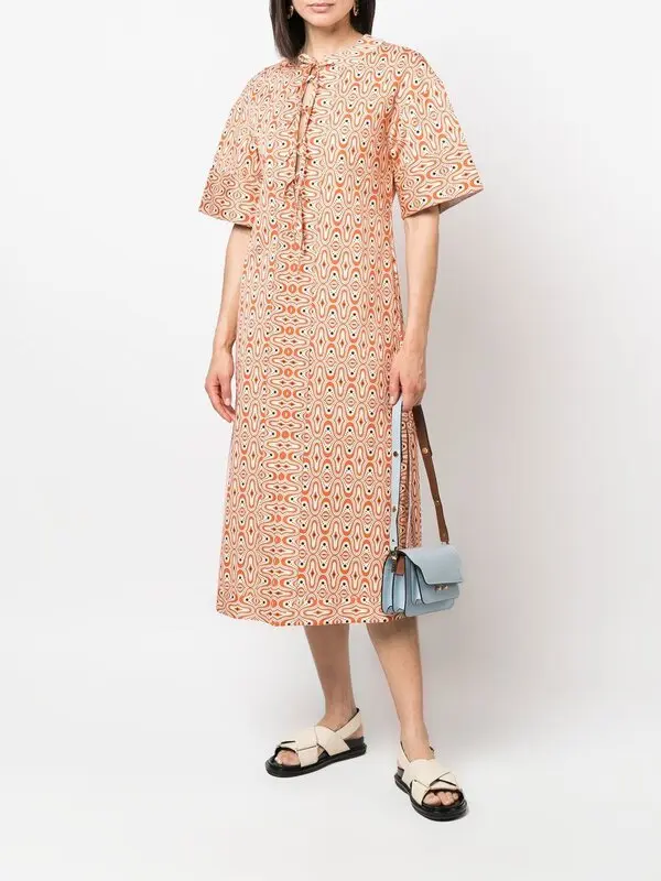 Colville Patterned Midi Dress