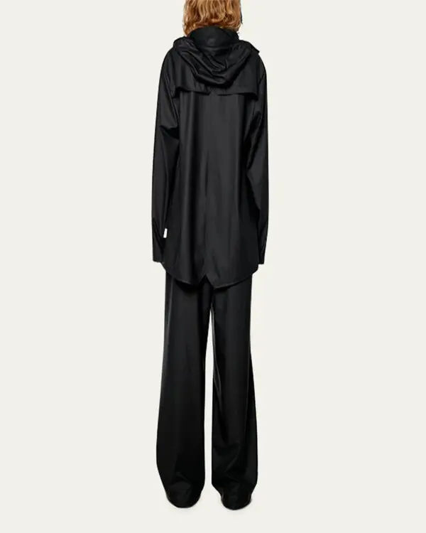 Rains Snap-front Hooded Rain Jacket