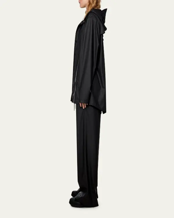 Rains Snap-front Hooded Rain Jacket