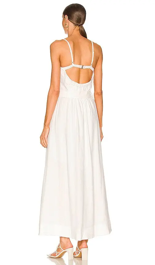 Simkhai Skye Washed Linen Belted Tank Dress In White - 47% Off |  Editorialist