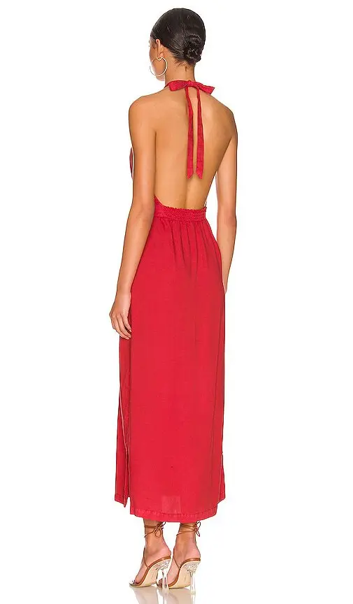 strapless open back dress Bella Dahl Cut Out Midi Halter Dress – Vagabond Apparel Boutique main image 0