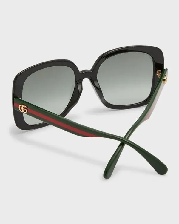 Gucci Square Frame Sunglasses - Black