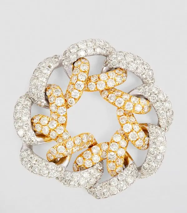Shay Diamond Pavé Link Ring