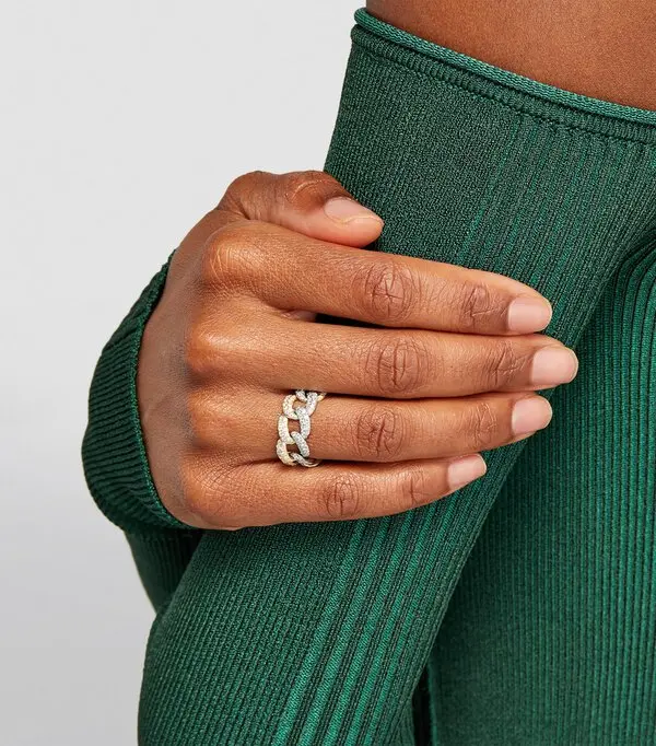 Shay Diamond Pavé Link Ring