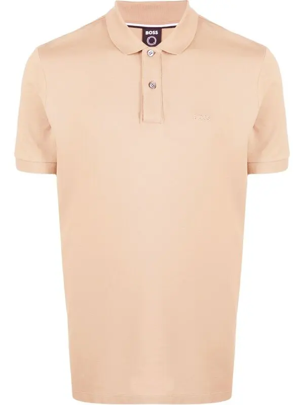 BOSS Embroidered-logo Polo Shirt - Neutrals