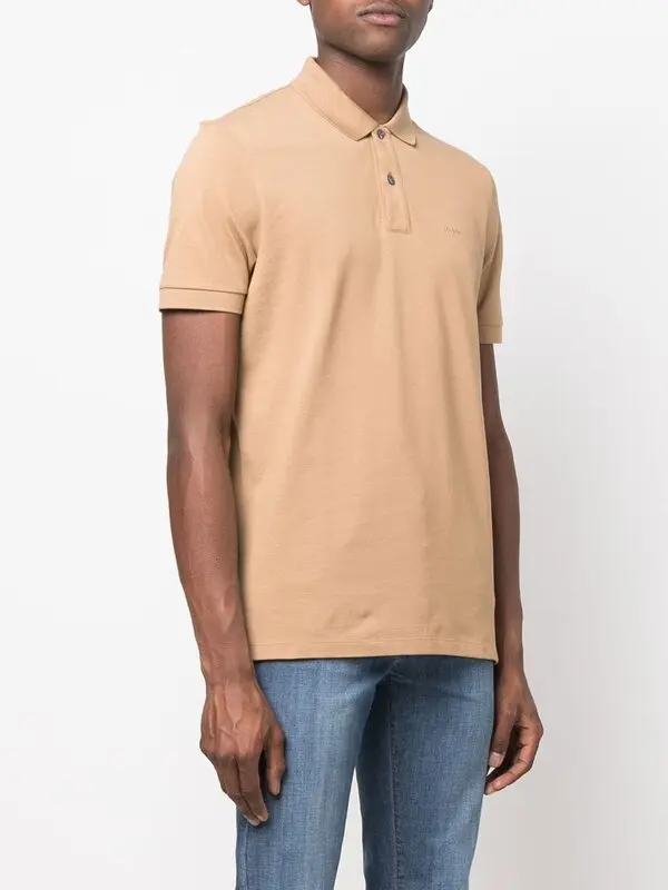 BOSS Embroidered-logo Polo Shirt - Neutrals