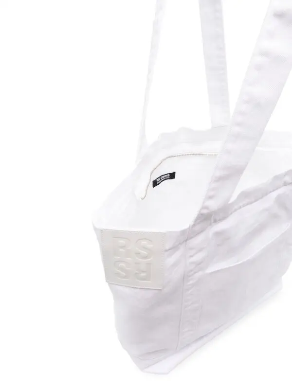 Raf Simons Cotton Tote Bag - White