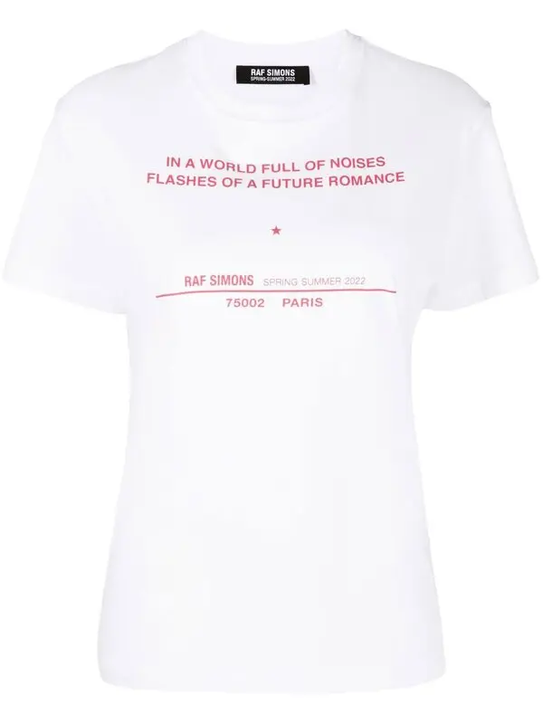Raf Simons Tour Print T-shirt - White