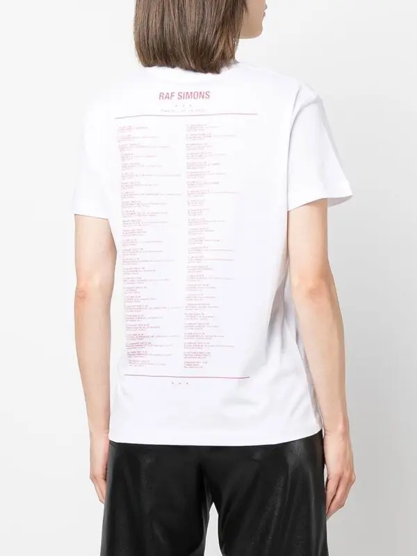 Raf Simons Tour Print T-shirt - White