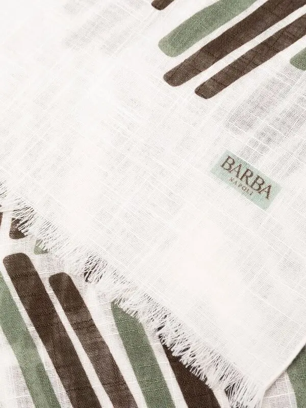 BARBA NAPOLI Geometric-print Scarf