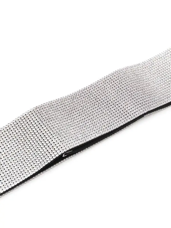 Dolce & Gabbana Crystal-embellished Waist Belt - Silver