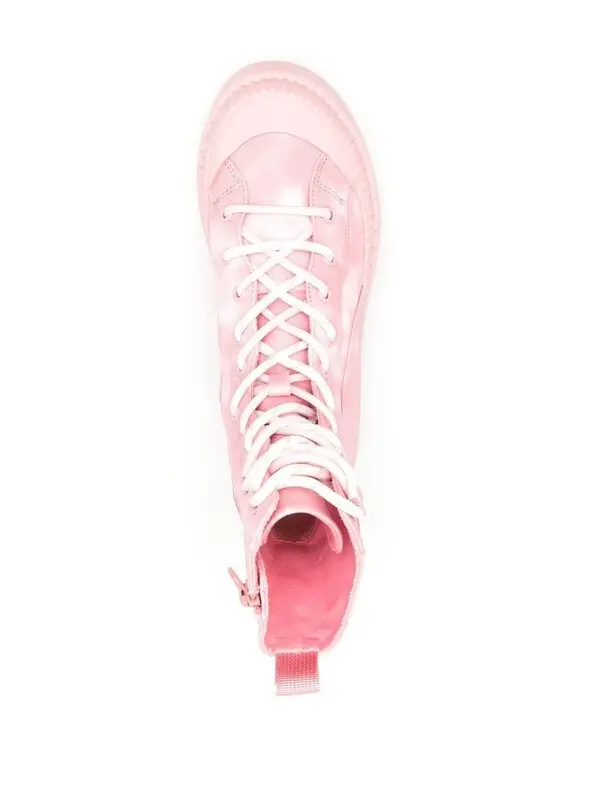 Versace Tie-dye Cargo Ankle Boots