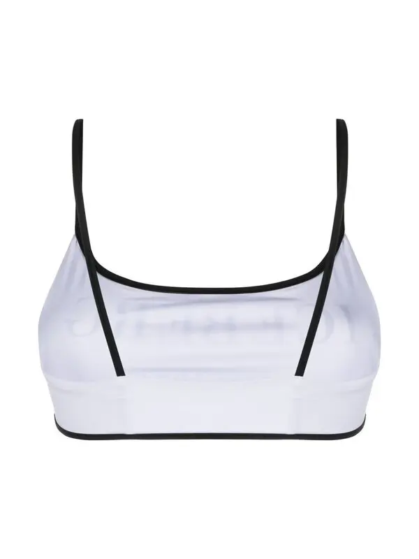 Iceberg Logo-print Bikini Top - White