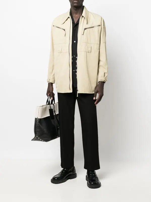MAISON MARGIELA Zipped-up Sports Jacket - Neutrals