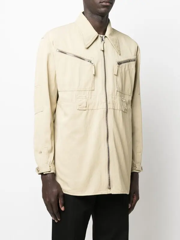 MAISON MARGIELA Zipped-up Sports Jacket - Neutrals