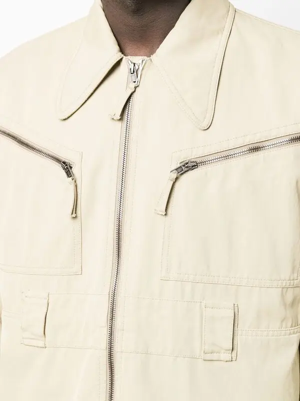 MAISON MARGIELA Zipped-up Sports Jacket - Neutrals