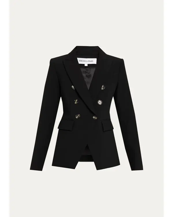 Veronica Beard Miller Double-breasted Dickey Jacket - Black