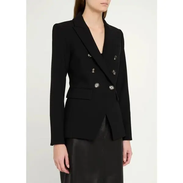 Veronica Beard Miller Double-breasted Dickey Jacket - Black