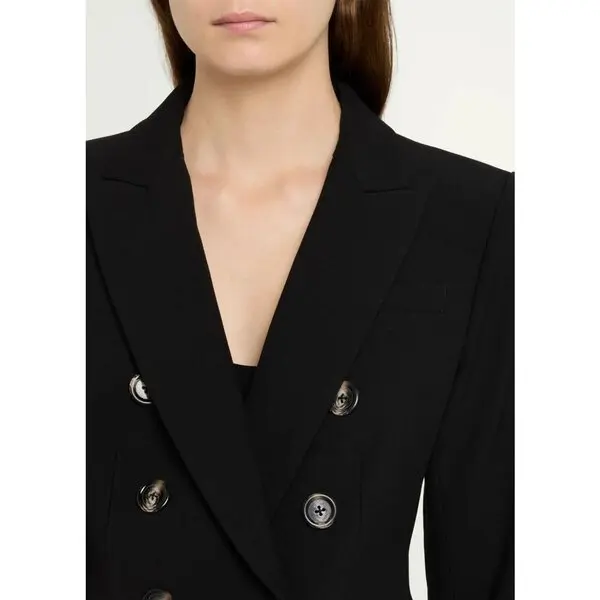 Veronica Beard Miller Double-breasted Dickey Jacket - Black