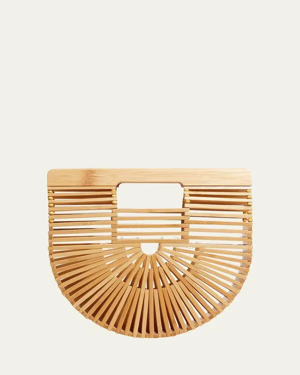 Cult Gaia Bamboo Ark Mini Bag - Natural Tan