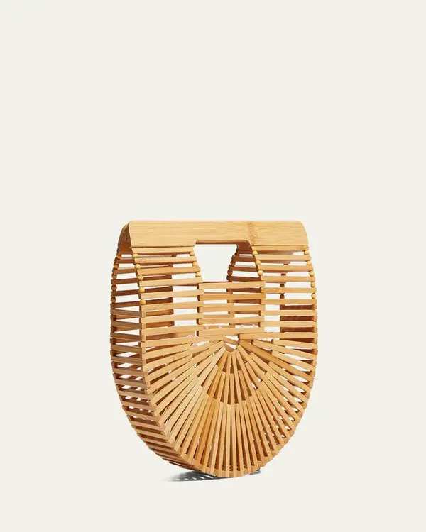 Cult Gaia Bamboo Ark Mini Bag - Natural Tan