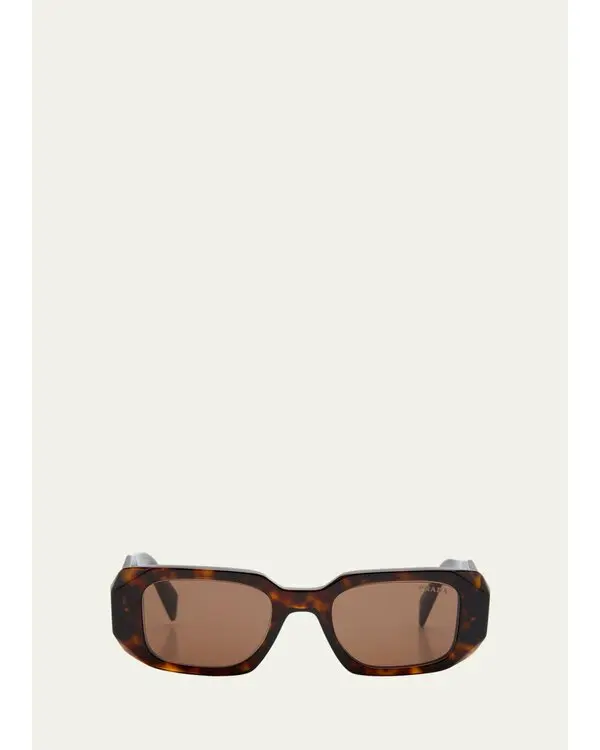Prada Rectangle Acetate Sunglasses - Tortoise