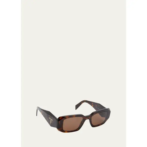 Prada Rectangle Acetate Sunglasses - Tortoise