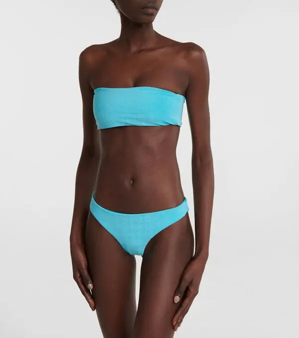 Jade Swim All Around Terry Bandeau Bikini Top