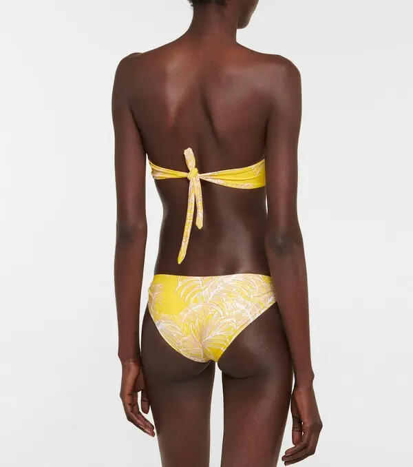 Melissa Odabash Evita Bandeau Bikini Top - Yellow