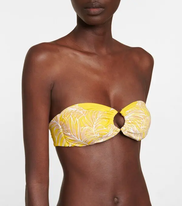 Melissa Odabash Evita Bandeau Bikini Top - Yellow