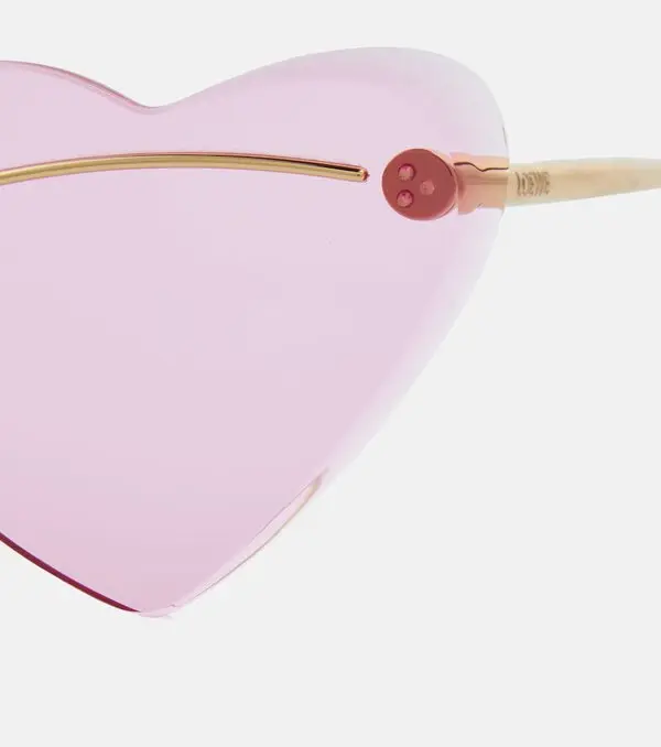 Loewe Heart Sunglasses - Pink