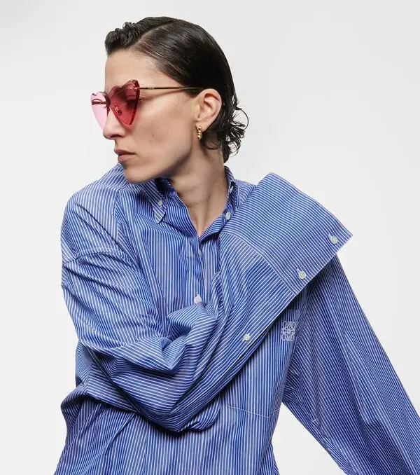 Loewe Heart Sunglasses - Pink