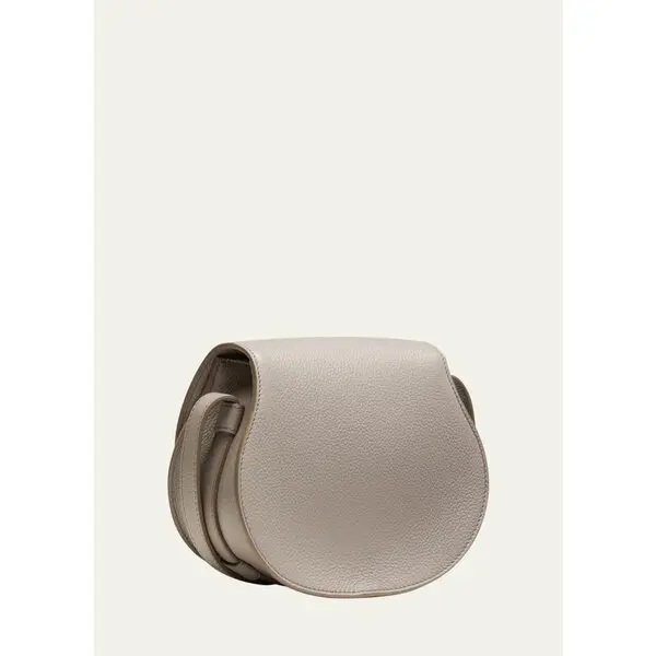 Chloé Marcie Small Crossbody Bag In Grained Calfskin - Tan