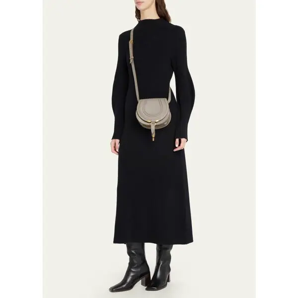 Chloé Marcie Small Crossbody Bag In Grained Calfskin - Tan
