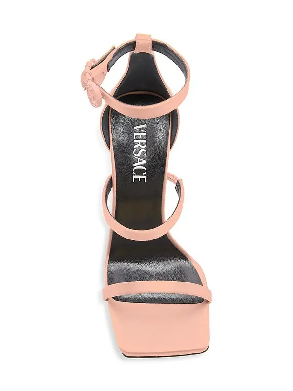 Versace 3 Strap Satin Sandals Size