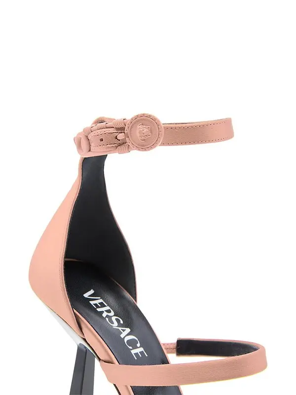 Versace 3 Strap Satin Sandals Size