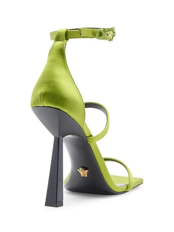 Versace 3 Strap Satin Sandals Size