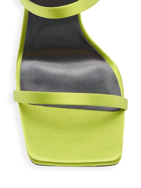 Versace 3 Strap Satin Sandals Size