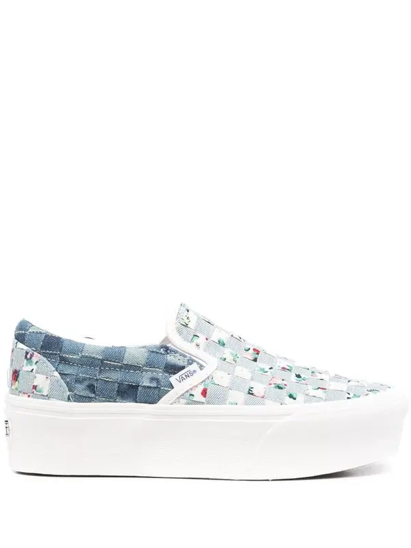 VANS Floral Interwoven Platform Sneakers