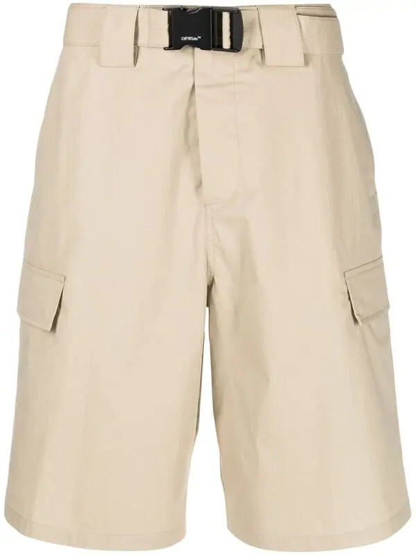 Off-White High-waisted Bermuda Shorts