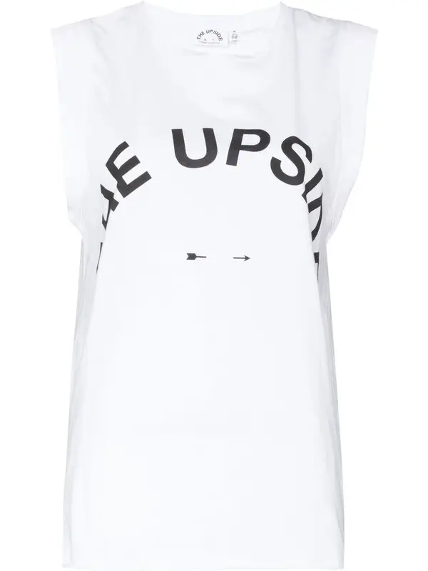 The Upside Logo-print Tank Top - White
