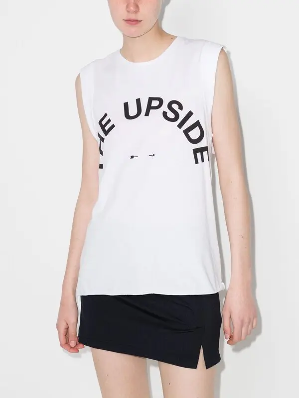 The Upside Logo-print Tank Top - White
